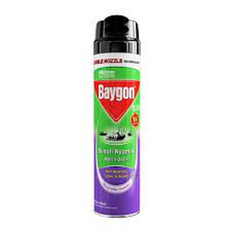 Baygon spray semprot 450ml lavender