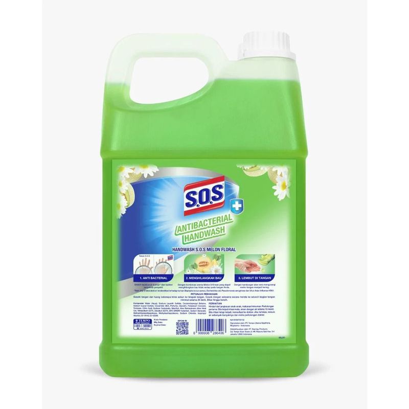 SOS Hand Soap Fragrance Anti Bacterial 4L