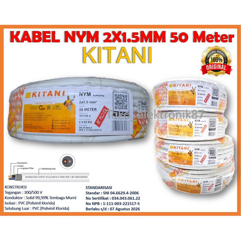 Kabel NYM 2 x 1.5 mm