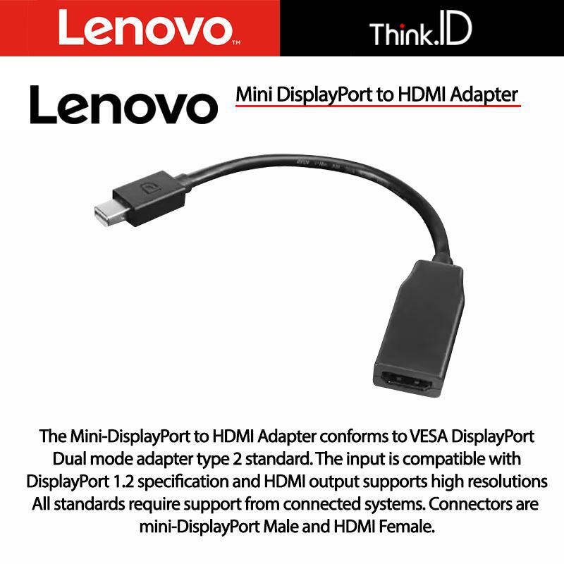 Lenovo Mini DisplayPort to HDMI Adapter SC10T76159