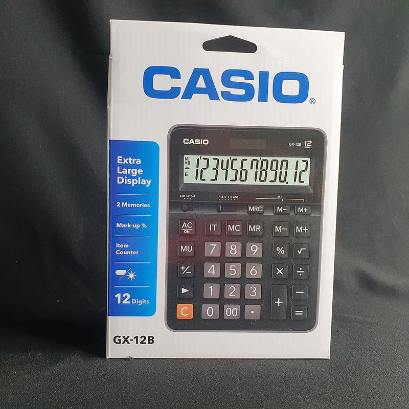 [5025607] KALKULATOR GX-12B-BK CASIO
