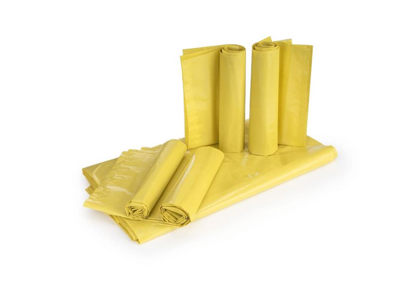 Plastik sampah roll kuning