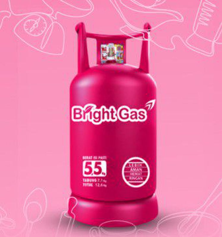 Refill LPG Bright Gas 5,5 kg