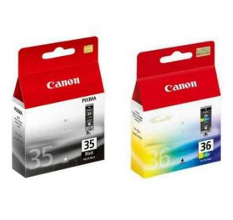 Tinta Canon PGI 35 Black dan PGI 36 Colour