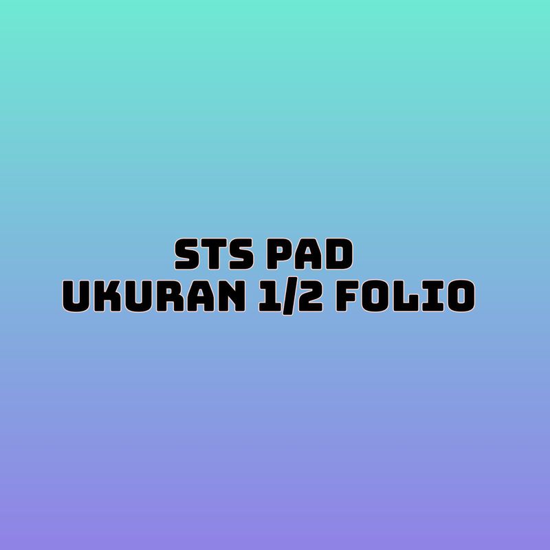 STS PAD UK 1/2 FOLIO