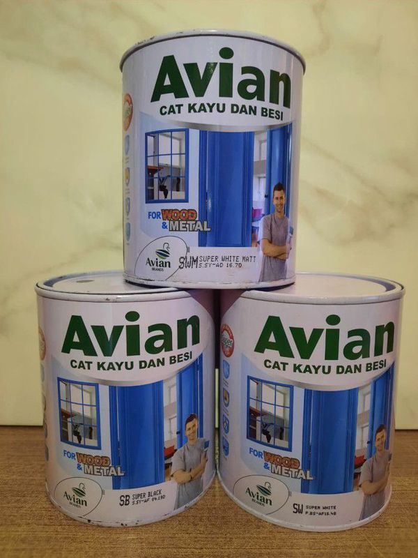 Cat avian kayu & besi 1 kg