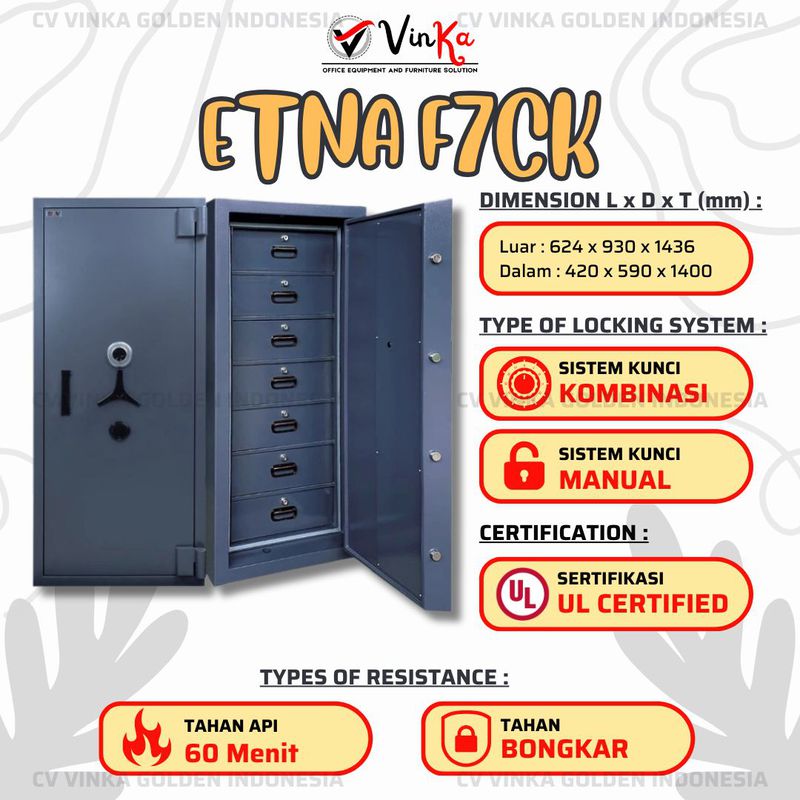 BRANKAS TAHAN BONGKAR TAHAN API FIRE RESISTANT KUNCI KOMBINASI MANUAL ...