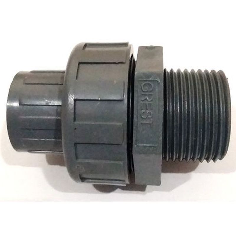 Vlok Watermur PVC Drat Luar