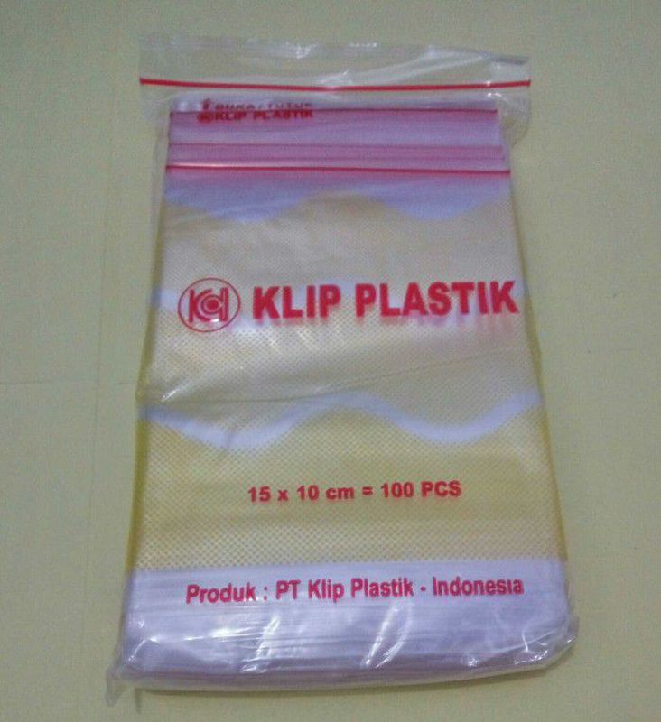 Plastik Klip polos 10 x 15