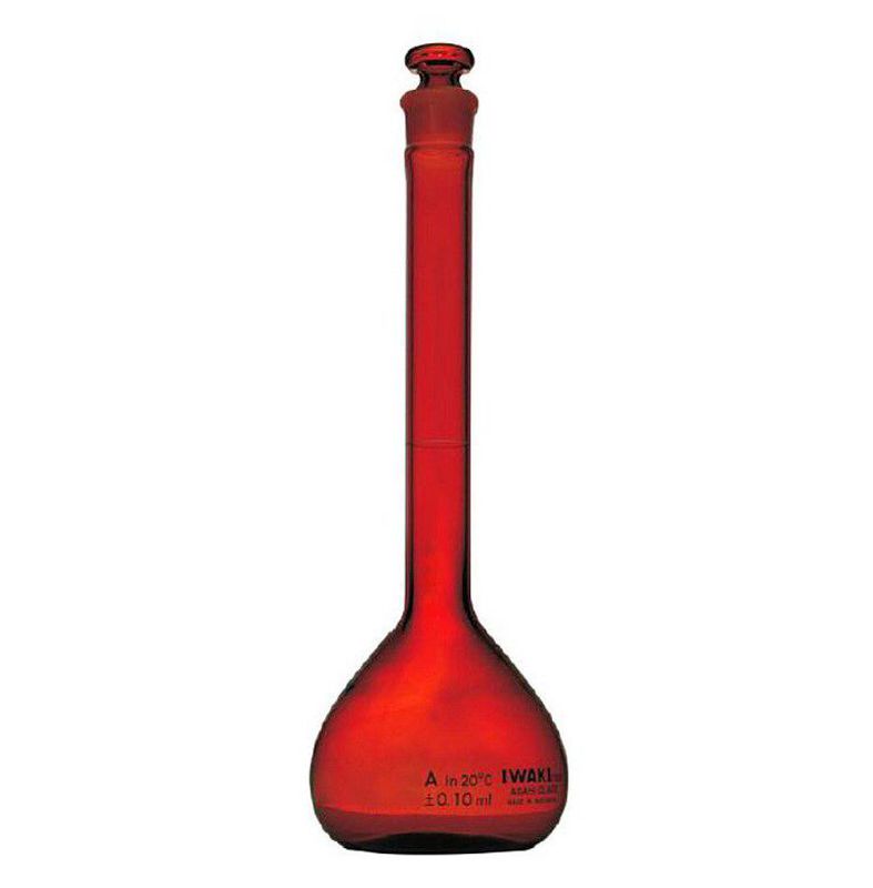 Labu Ukur Volumetric Flask, With Glass Stopper, Coating Amber, Class A ...