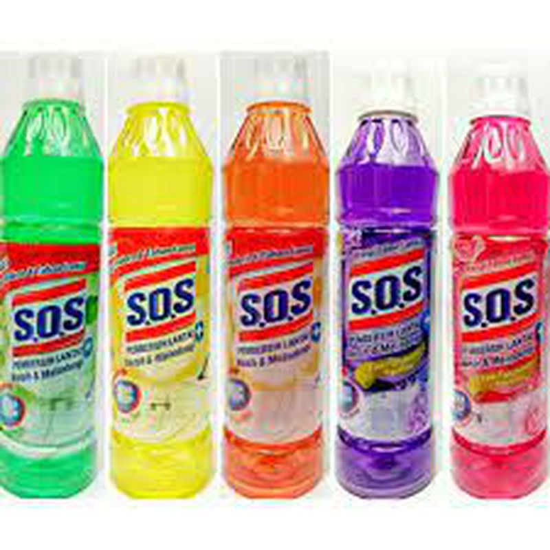 SOS Pembersih Lantai Karbol 750 ml Botol all Variant - Lavender