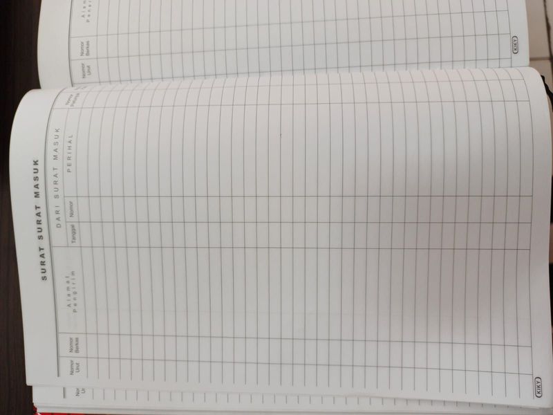 buku register surat