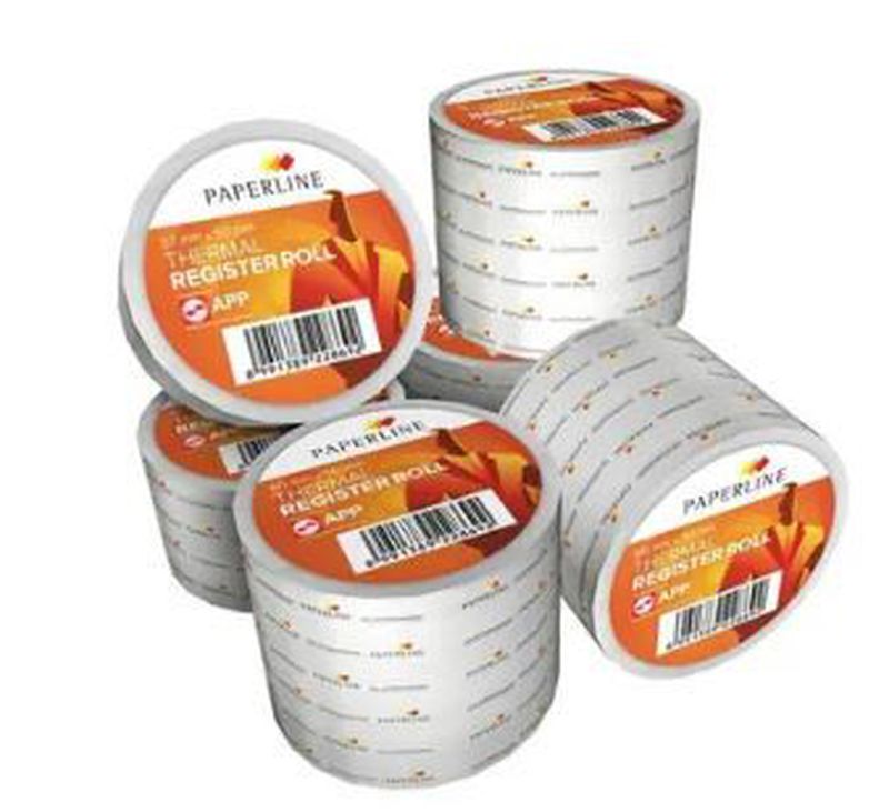 PAPERLINE THERMAL REGISTER ROLL 57MM X 50MM