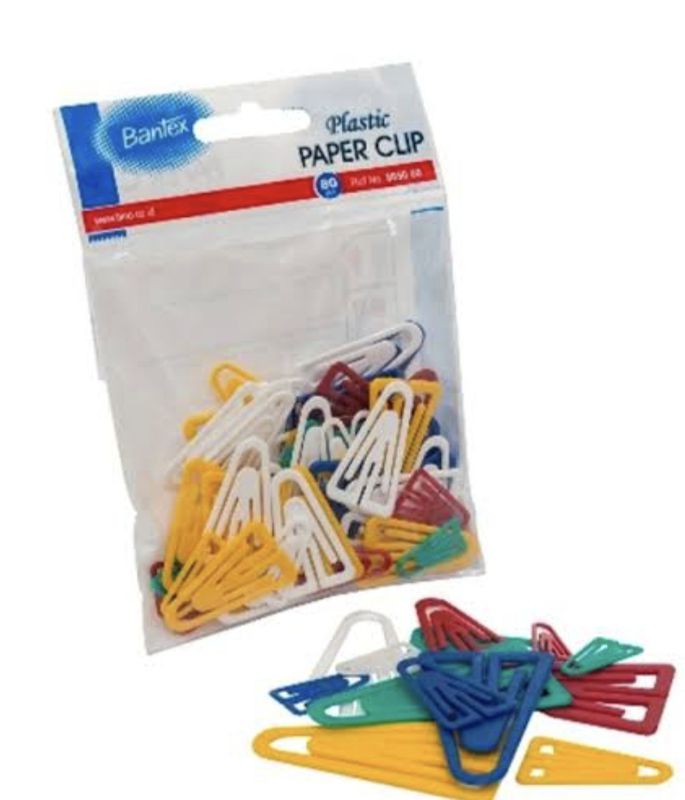 Paper Clip Plastik ( 80 pcs ) Bantex