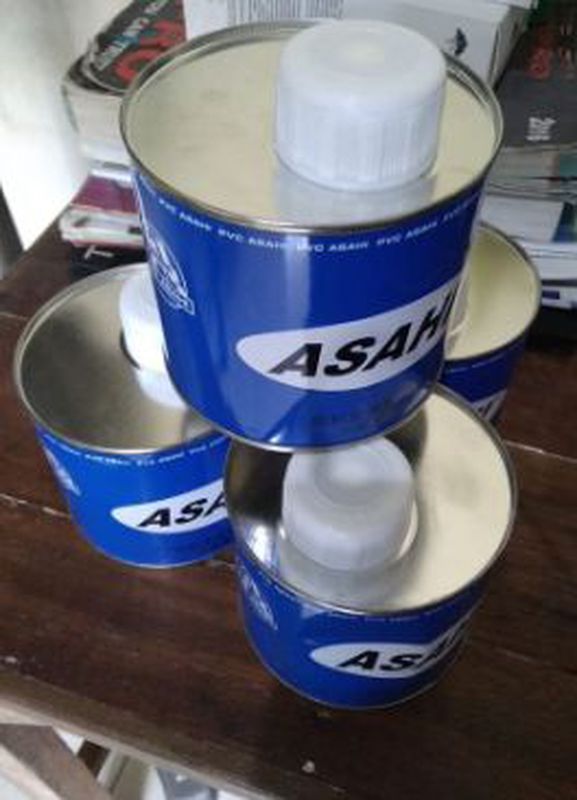 Lem Pipa PVC ASAHI 400 Gram (Kaleng)