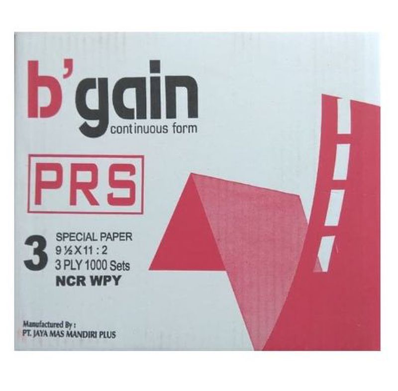 Kertas Continous Form 9,5X11:2 PRS B Gain 3 PLY 1000 Sts
