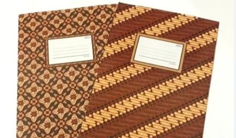 Stopmap Batik Kertas Kiky Ukuran Folio Set isi 2 pcs