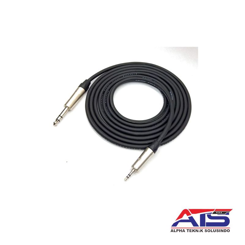 Jack 6,5 stereo kabel jack trs 6.5mm balanced Black, 7meter