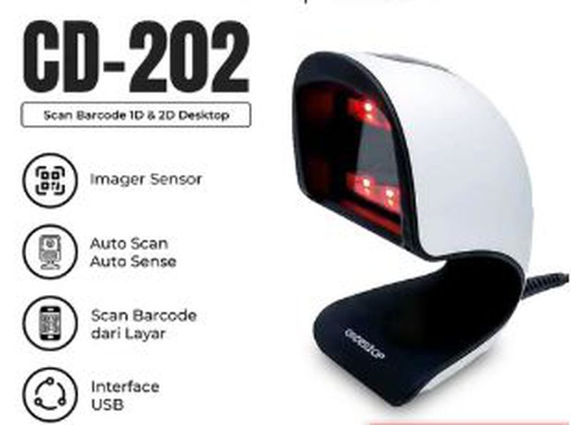 scanner Barcode - CD 202 Scanner Barcode Auto Sense Scan
