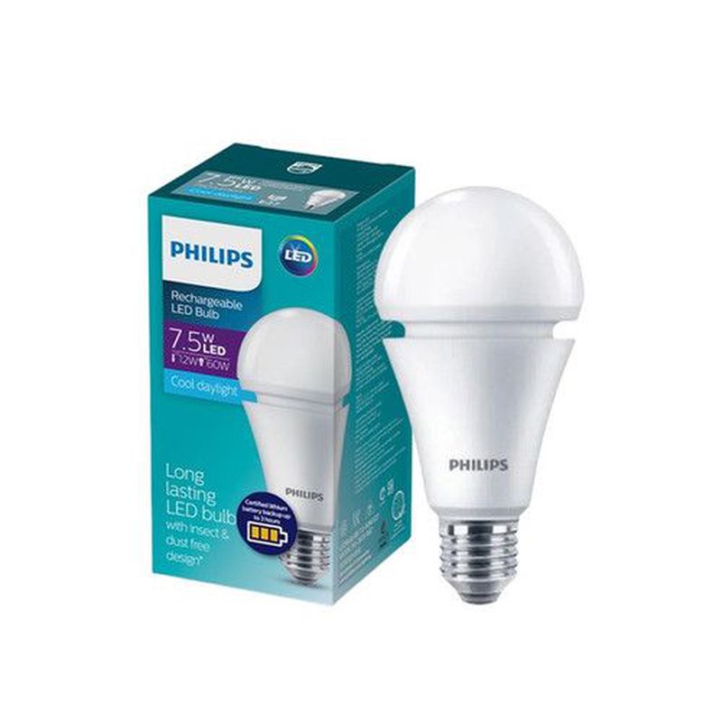 LAMPU PHILIPS RECHARGEABLE LED BULB 7.5W