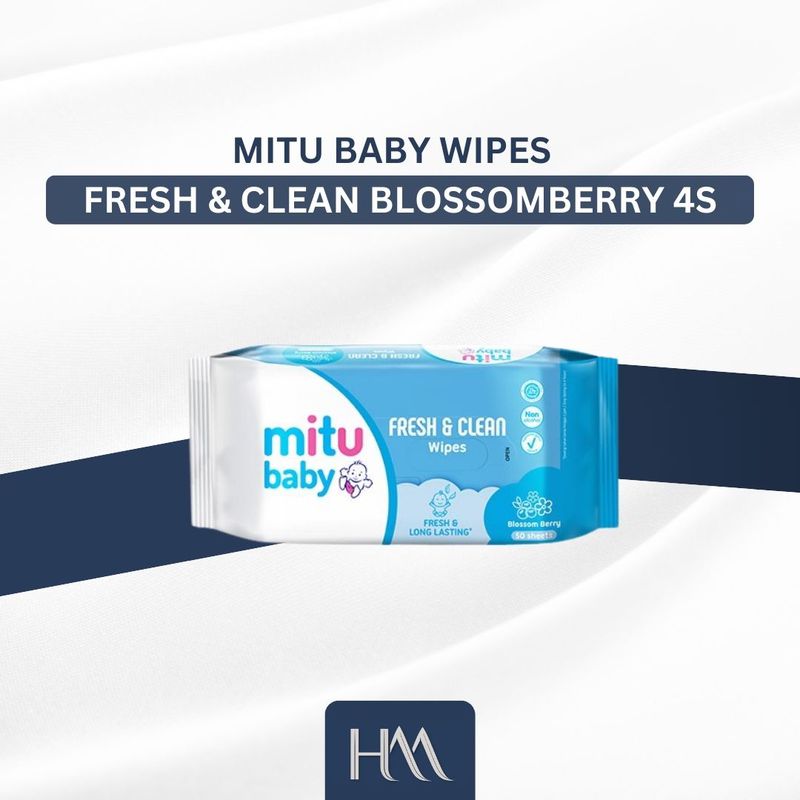 MITU BABY WIPES FRESH&CLEAN BLOSSOMBERRY 40 SHEETS