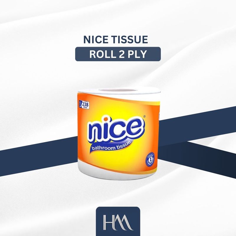 Nice Tissue Roll 238 Sheets Toilet Wc Tisue Bathroom Tisu Gulung 2 Ply