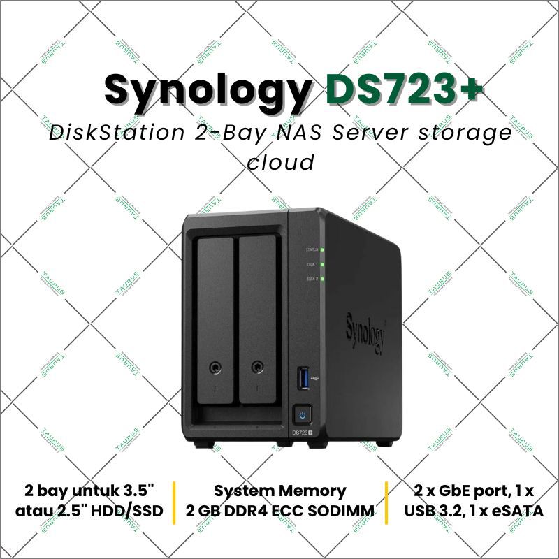 SYNOLOGY 2-BAY NAS Barebone System DS723+