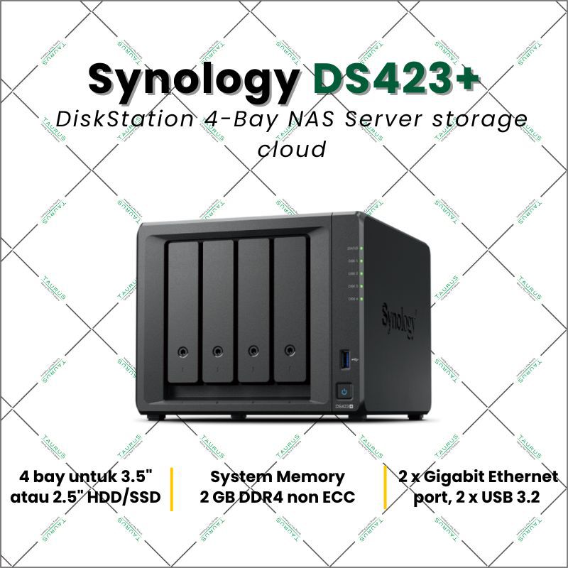 SYNOLOGY 4-BAY NAS Barebone System DS423+