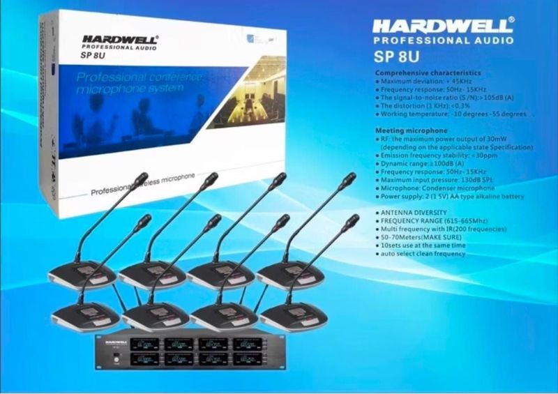 Mic Conferences Hardwell Profesional Audio SP 8U