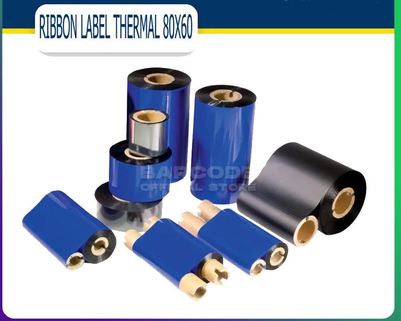 RIBBON LABEL THERMAL 80X60