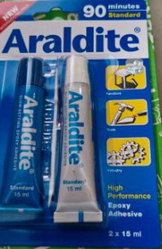 Lem Epoxy Araldite (biru-putih)