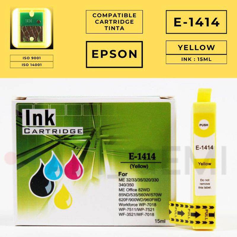 REFIL TINTA PRINTER EPSON E-1414 YELLOW