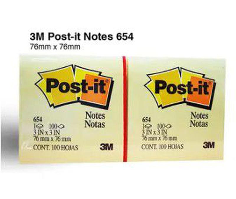 Post It Sedang No.654 3M Kuning 1 pad