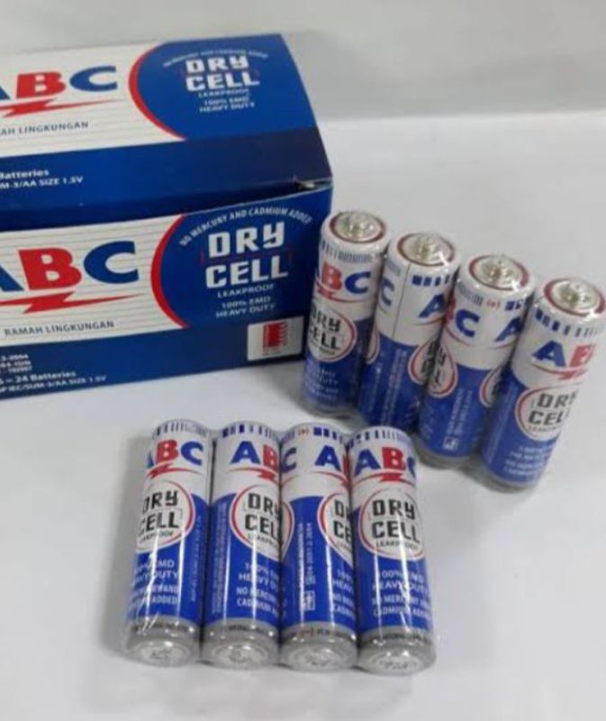Pack isi 4 - Baterai Abc AA tanggung dry cell
