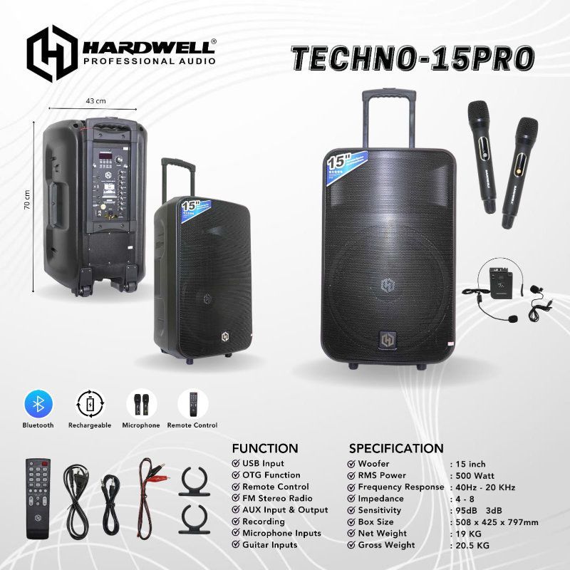 Sound System Portable Hardwell Speaker