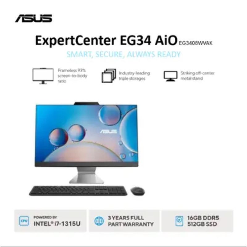 ASUS ExpertCenter EG3408WVAK i5/16GB/512GB SSD/WIN HOME/23.8 Inch FHD