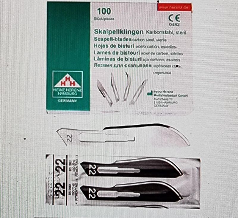 Pisau Bedah Medis (Mess) Uk 22