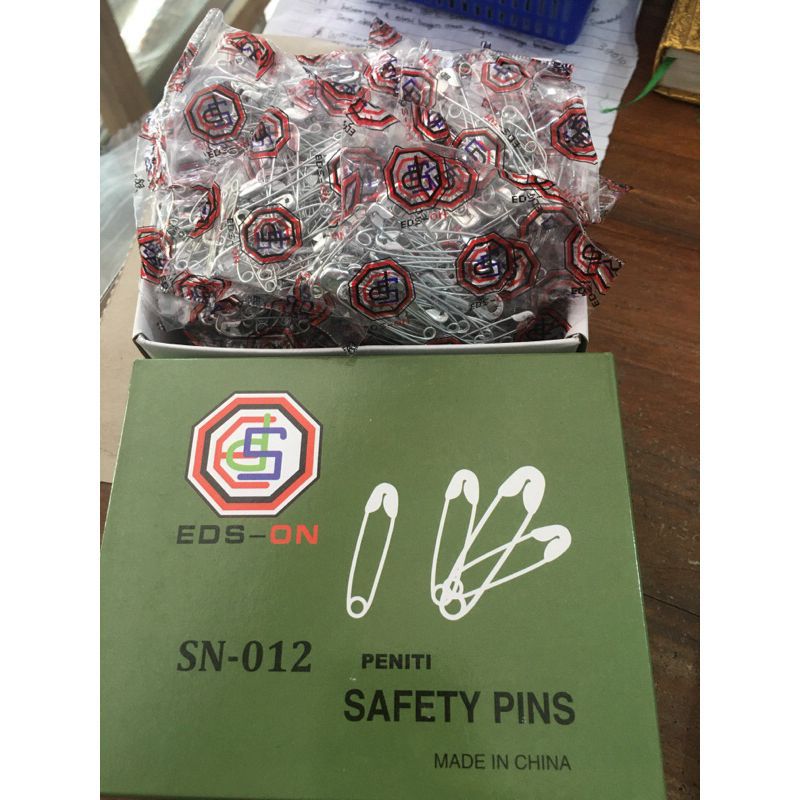 Jarum Peniti SUN Kecil Stainless isi 12 pcs