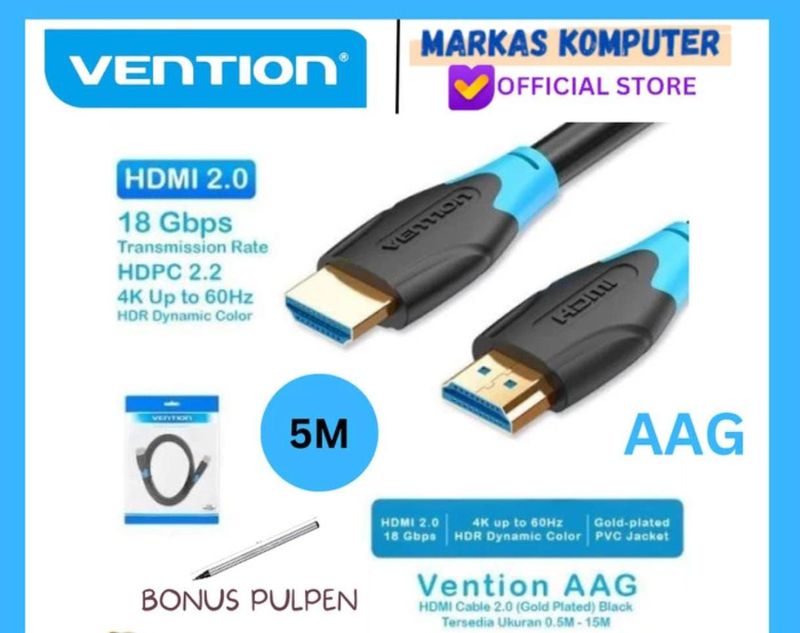 Vention AAG 5M Kabel HDMI Male to Male
