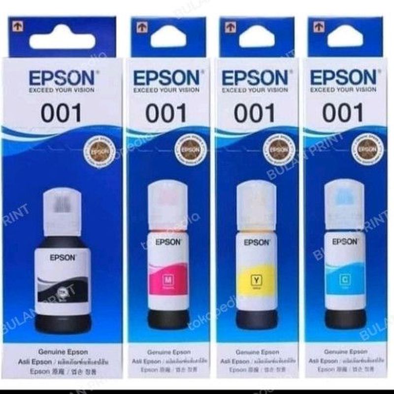 TINTA PRINTER 001 ( HITAM DAN WARNA ) / BOTOL