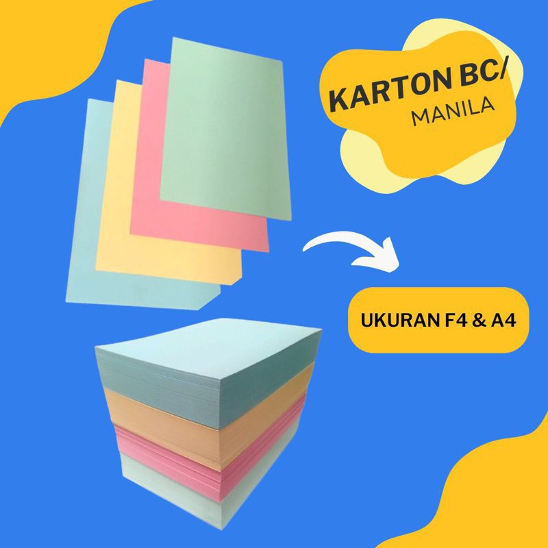 Kertas Manila / Karton Warna