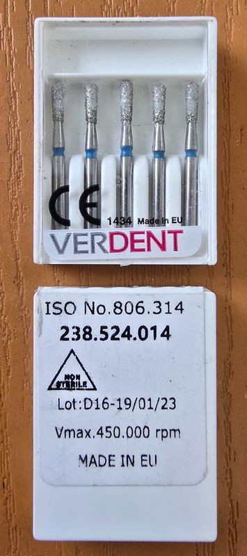 Bur Verdent, 5pcs - Bur Fissure