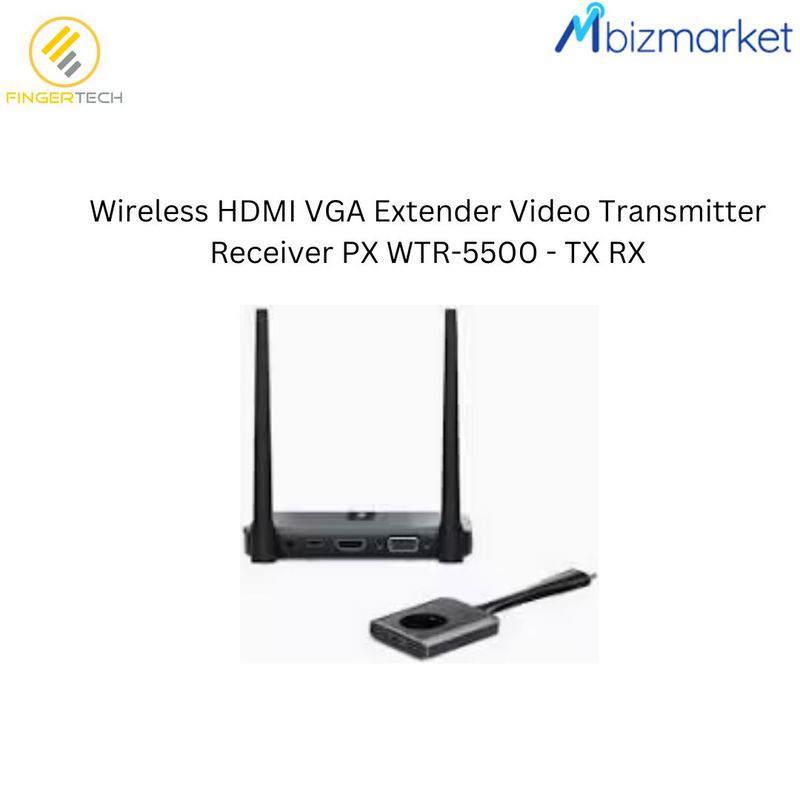 Wireless HDMI VGA Extender Video Transmitter Receiver PX WTR-5500 - TX RX
