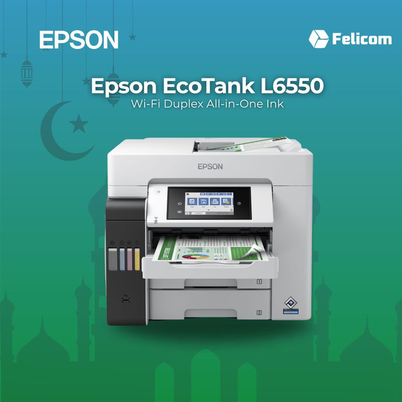 Printer Epson L6550 EcoTank Print Scan Copy Fax Wi-Fi Duplex ADF L 6550 ...