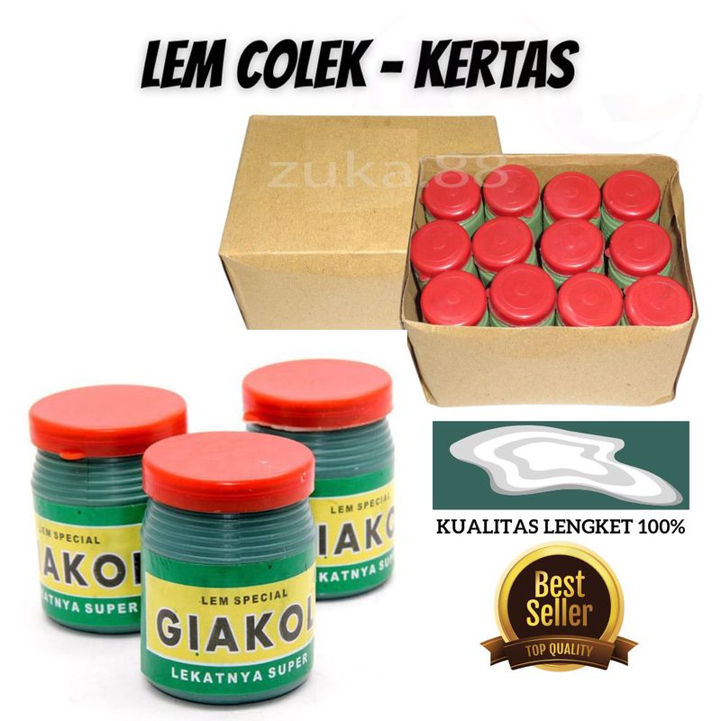 Lem GIAKOL Tanggung /Sedang / Lem Kertas / Lem Colek Serbaguna