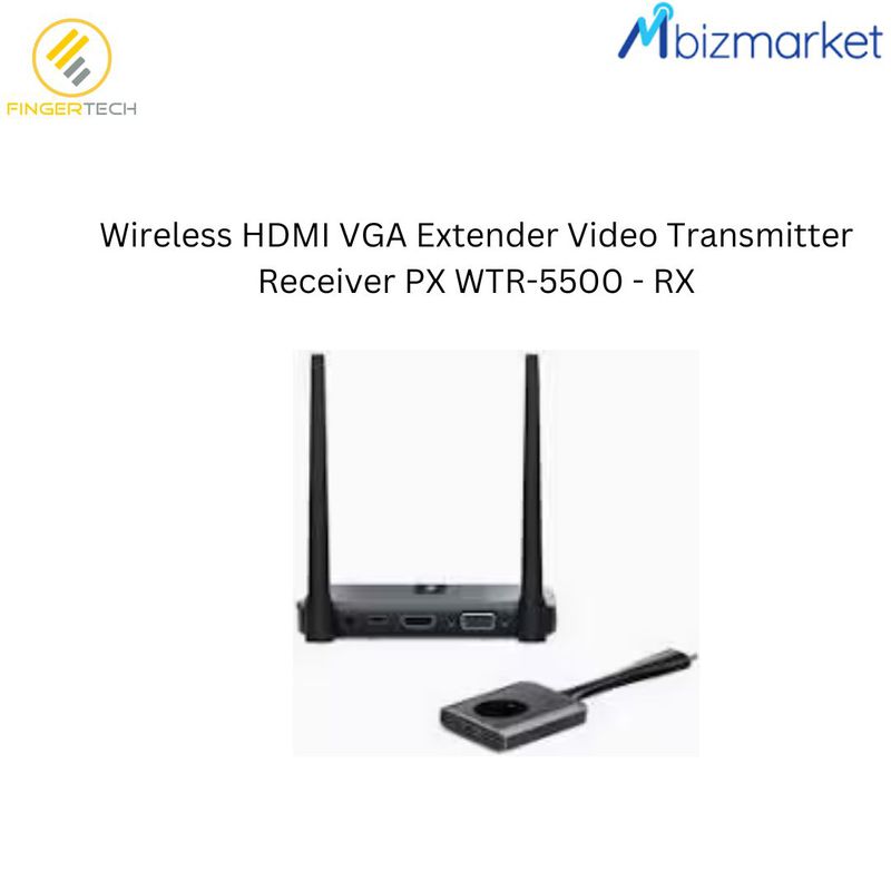 Wireless HDMI VGA Extender Video Transmitter Receiver PX WTR-5500 - RX