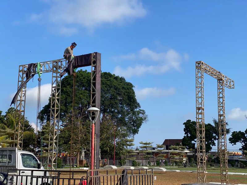 Rigging Atap/ Tenda Rigging 6x40 meter