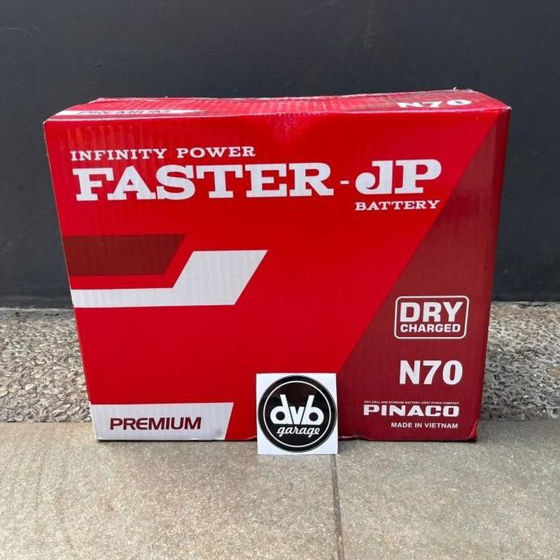 ACCU FASTER JP N70 12V 70AH - AKI BASAH BATERAI BATTERY