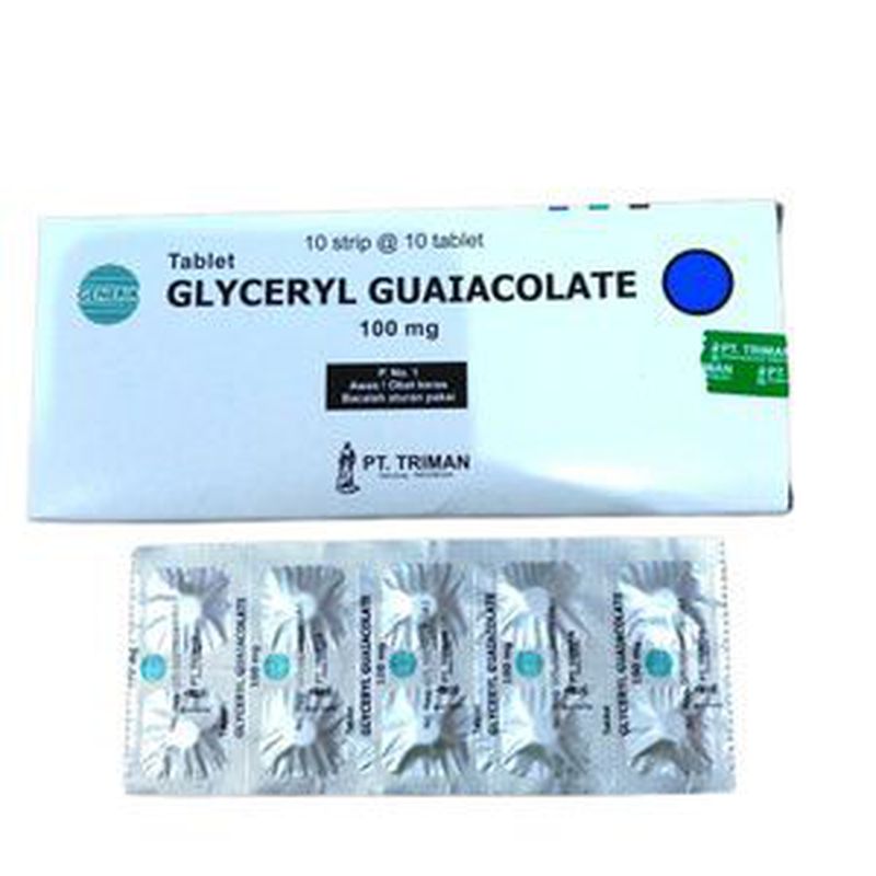 Gliseril Guaiacolas 100mg tab