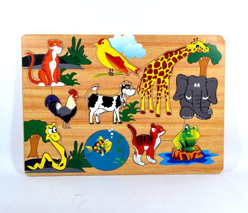 APE Puzzle Aneka Binatang ( Alat Permainan Edukatif )